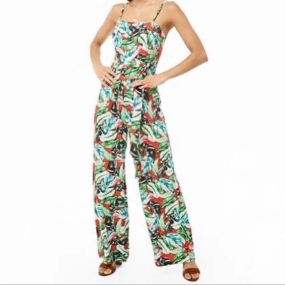 Forever 21 | Pants & Jumpsuits | Ladies Monstera Tropical Plant Mid ...